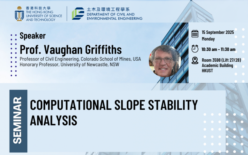 Civil Engineering Departmental Seminar - Computational Slope Stability Analysis | University ...